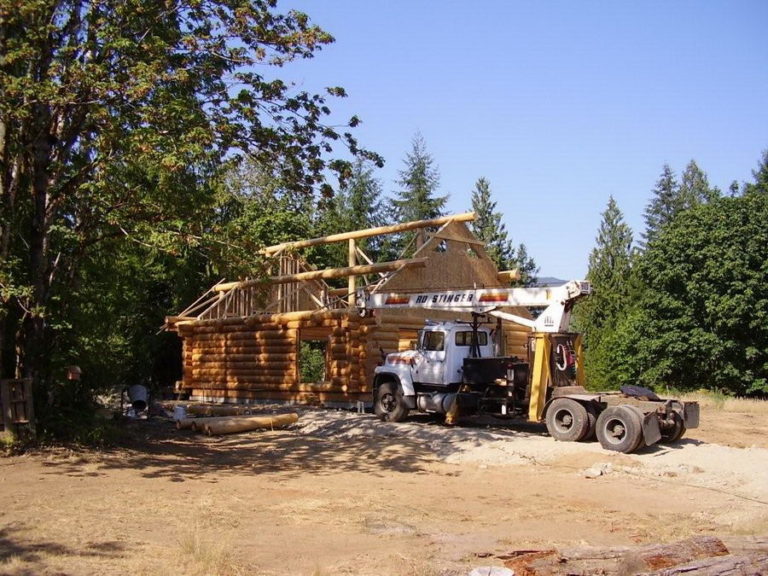 On-Site Construction - Norse Log Homes | Custom Log Homes, Log Home ...