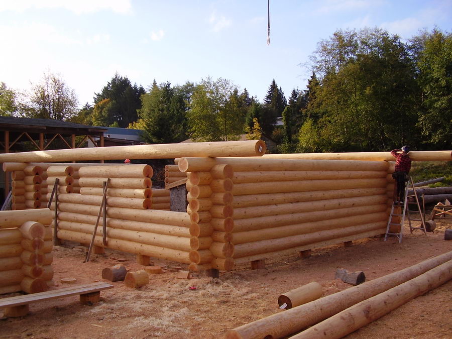 Yard Construction - Norse Log Homes | Custom Log Homes, Log Home ...