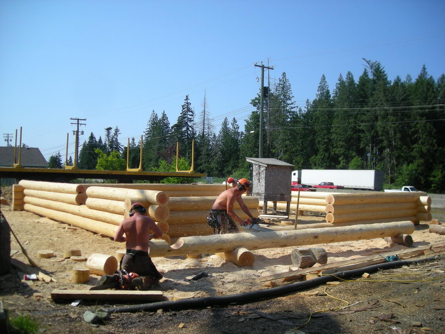 Yard Construction - Norse Log Homes | Custom Log Homes, Log Home ...